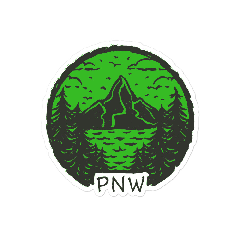 Green PNW Sticker - That Oregon Life